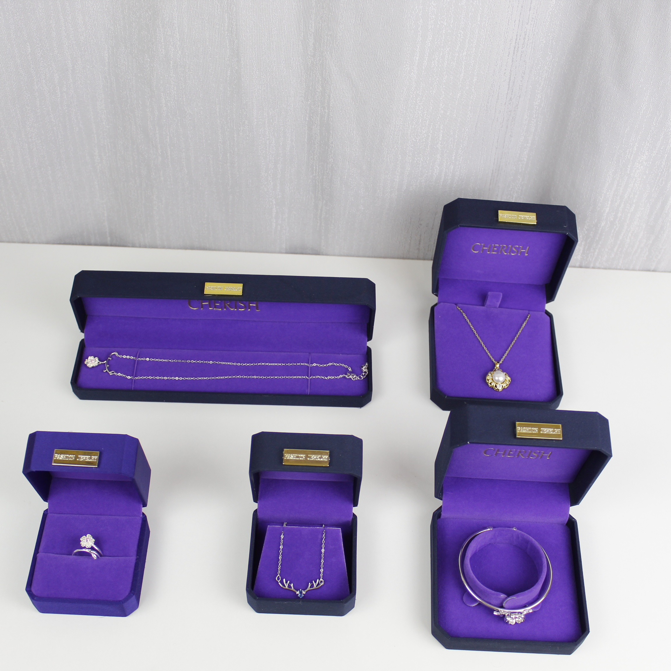 YS-24206 Deep blue box - www.zjys-packing.com